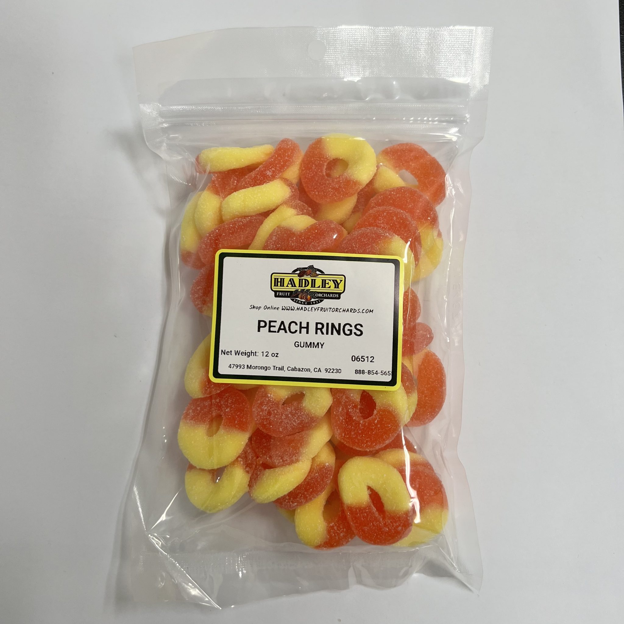 Gummy Peach Rings 12oz – Hadley Fruit Orchards